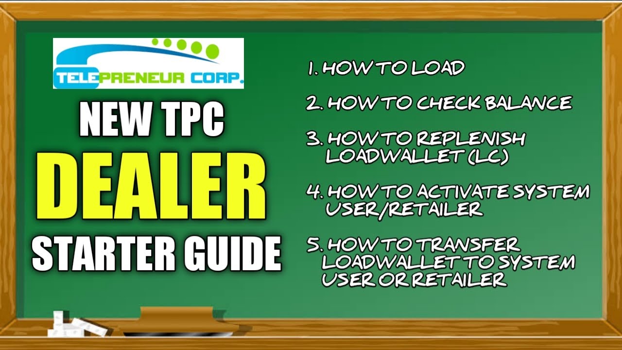 DEALER STARTER GUIDE SA TPC | TELEPRENEUR CORP. - YouTube