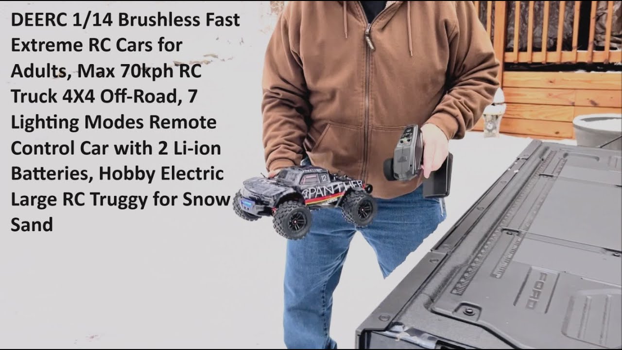 DeeRC 1215, 1/14 Brushless Fast Extreme RC Cars Max 70kph Truck 4X4 Off ...