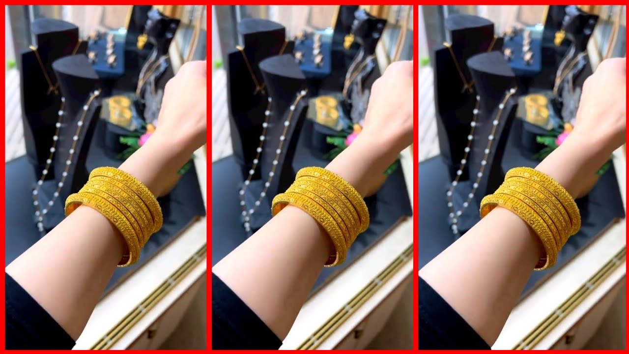 Gold Bala Desgin 2022With price And light weight gold bangles daily ...