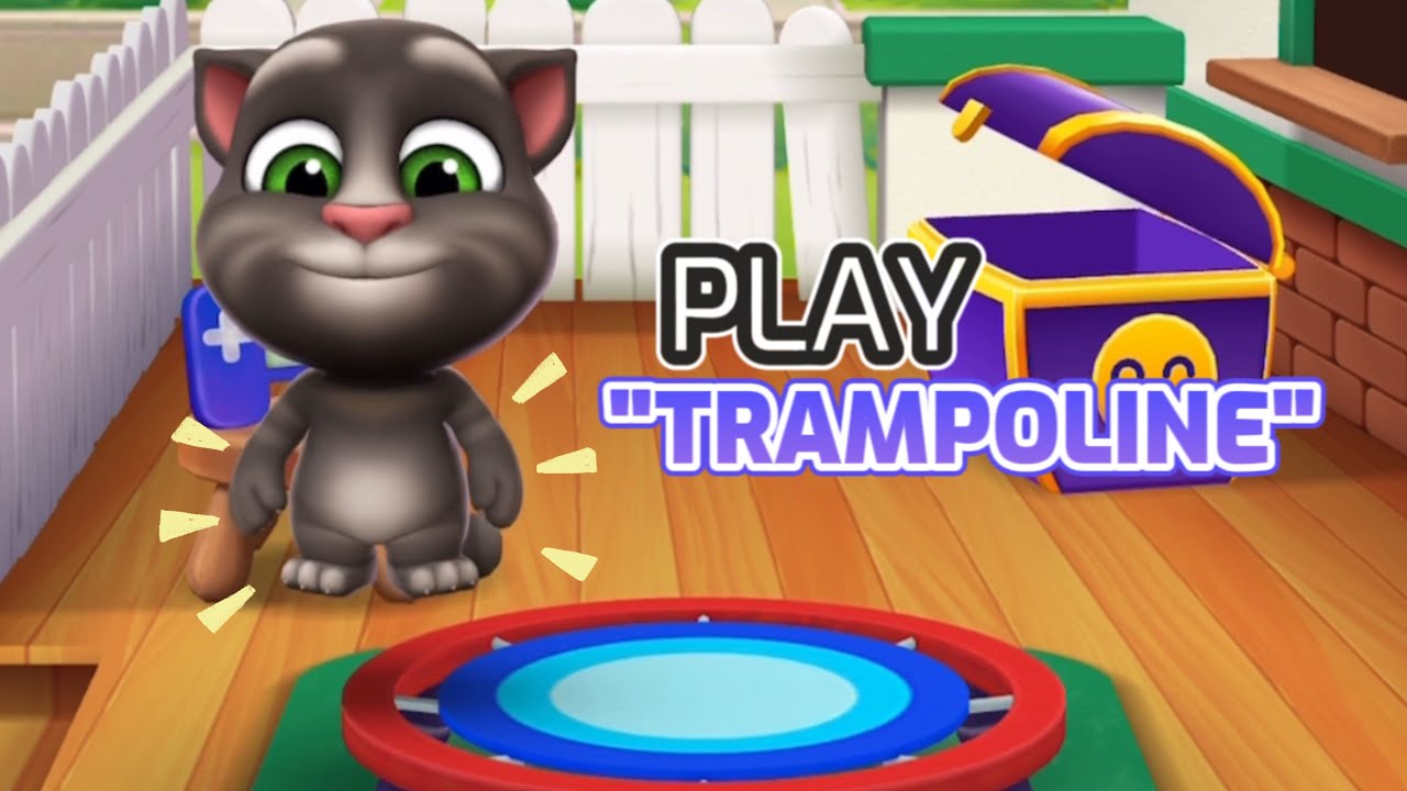 My Talking Tom 2 | Play Trampoline#1 | Bermain Trampolin#1 | Cat ...