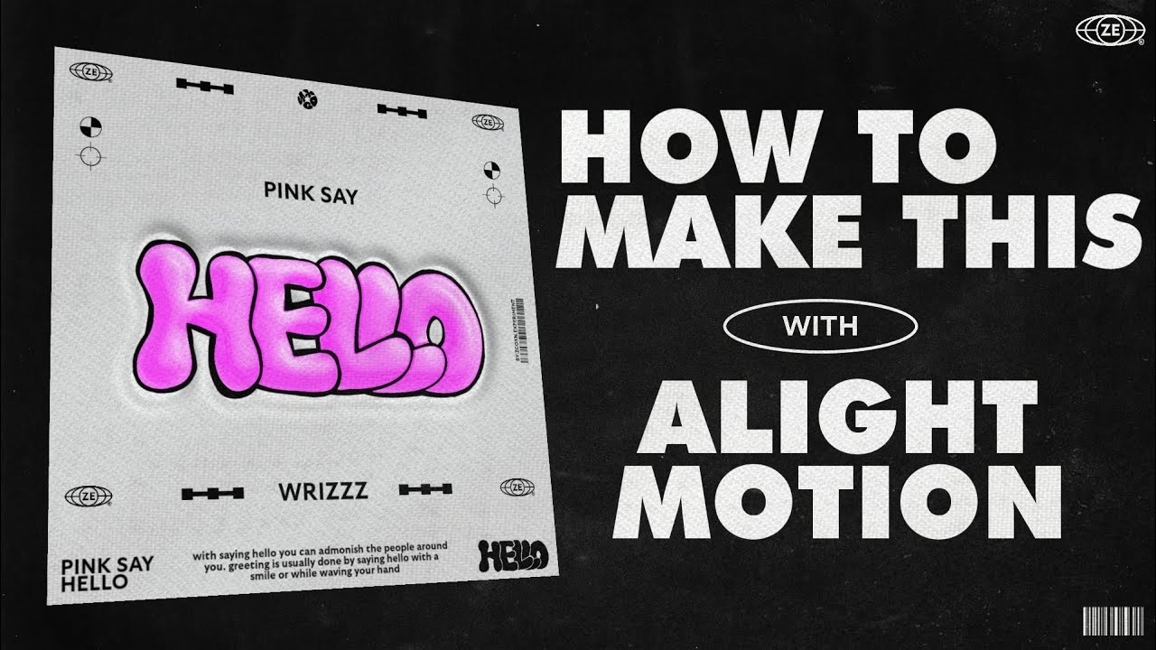 Tutorial typograph poster in alight motion - YouTube