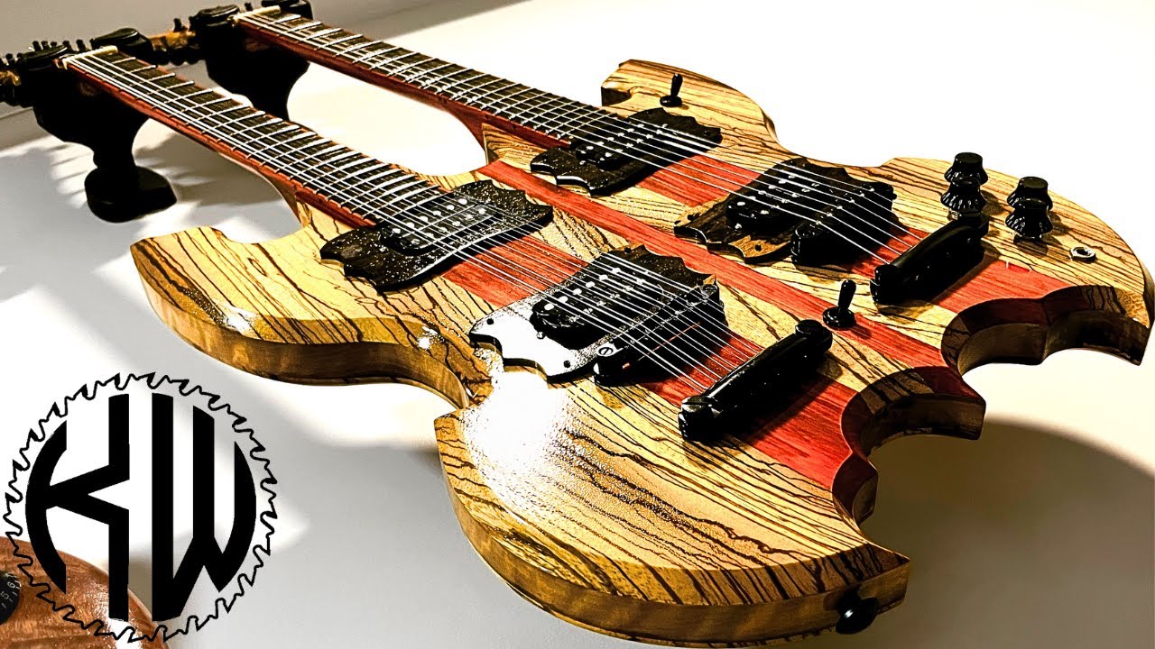 Luthier - Handmade Double Neck Guitar (Start to Finish Build) - YouTube