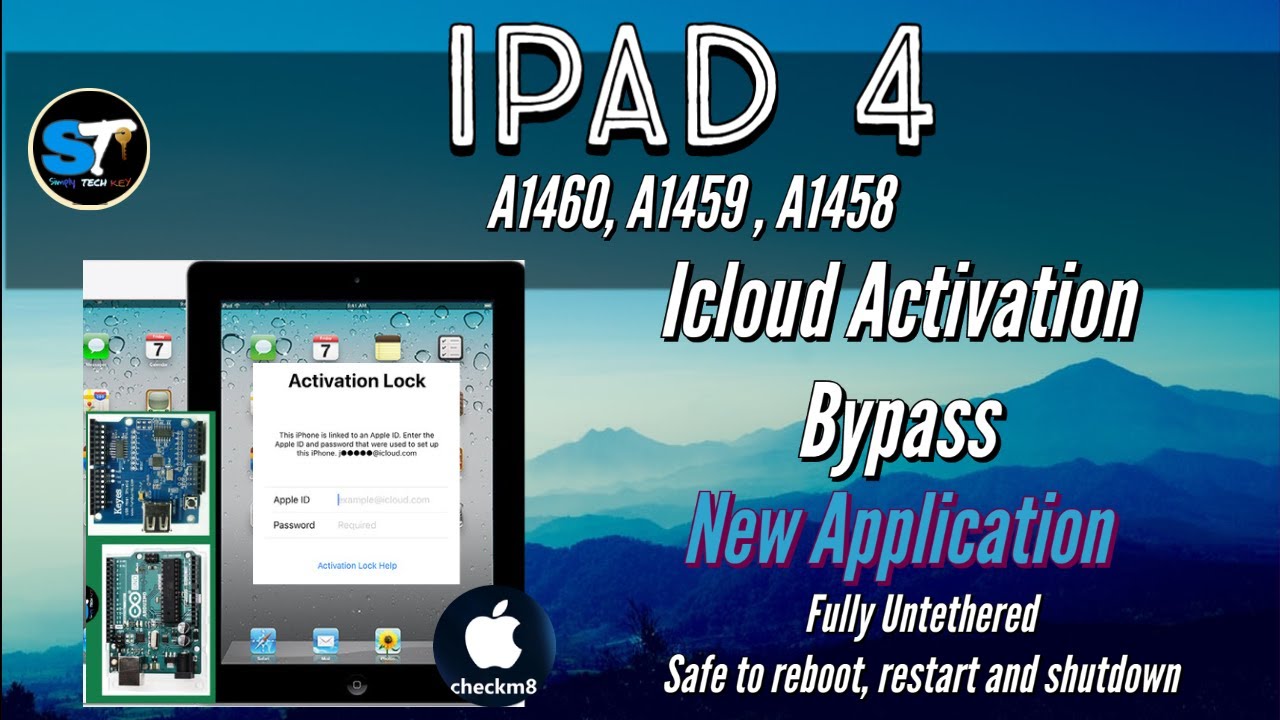 (iPad 4) (A1459,A1460, A1458 )Untethered Activation Bypass | Sliver and ...