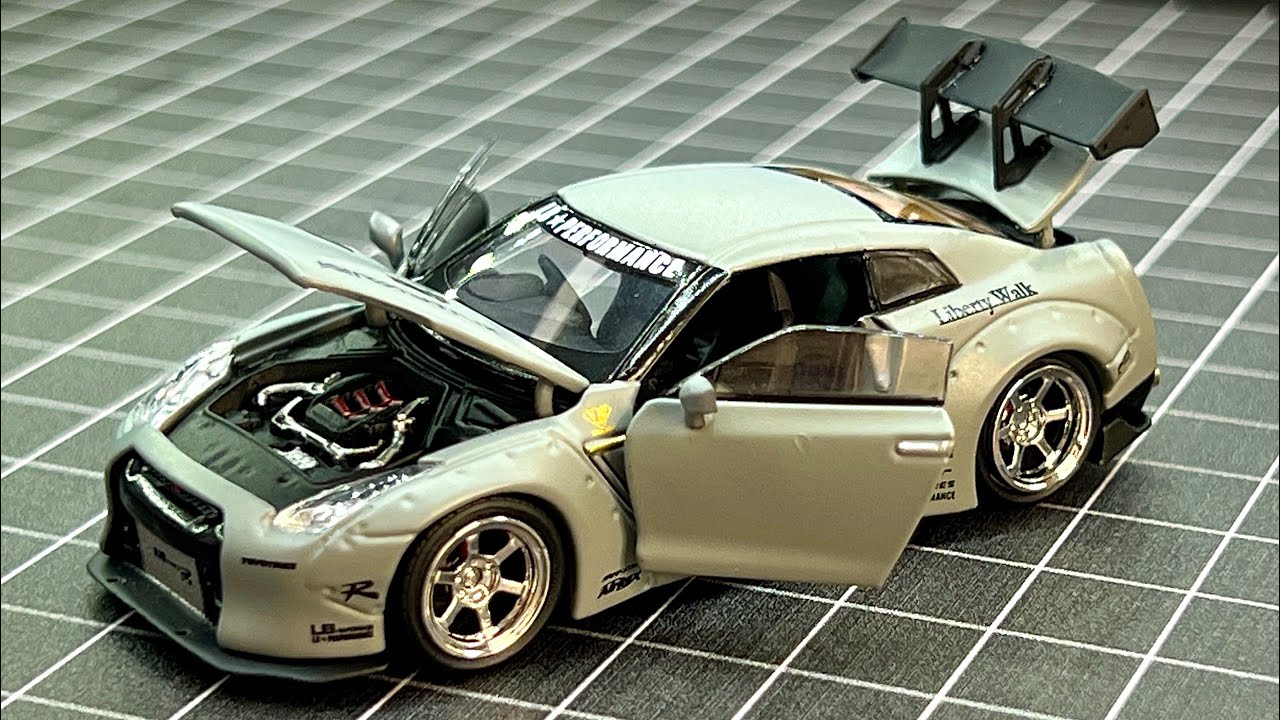 OLD TIME MODELS Nissan GTR R35 Liberty Walk Zero Grey Fighter. 599 ...