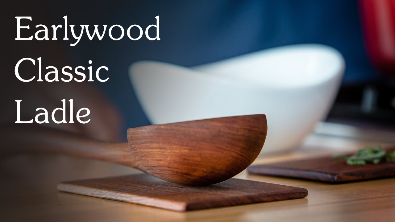 Earlywood Classic Wood Ladle - YouTube