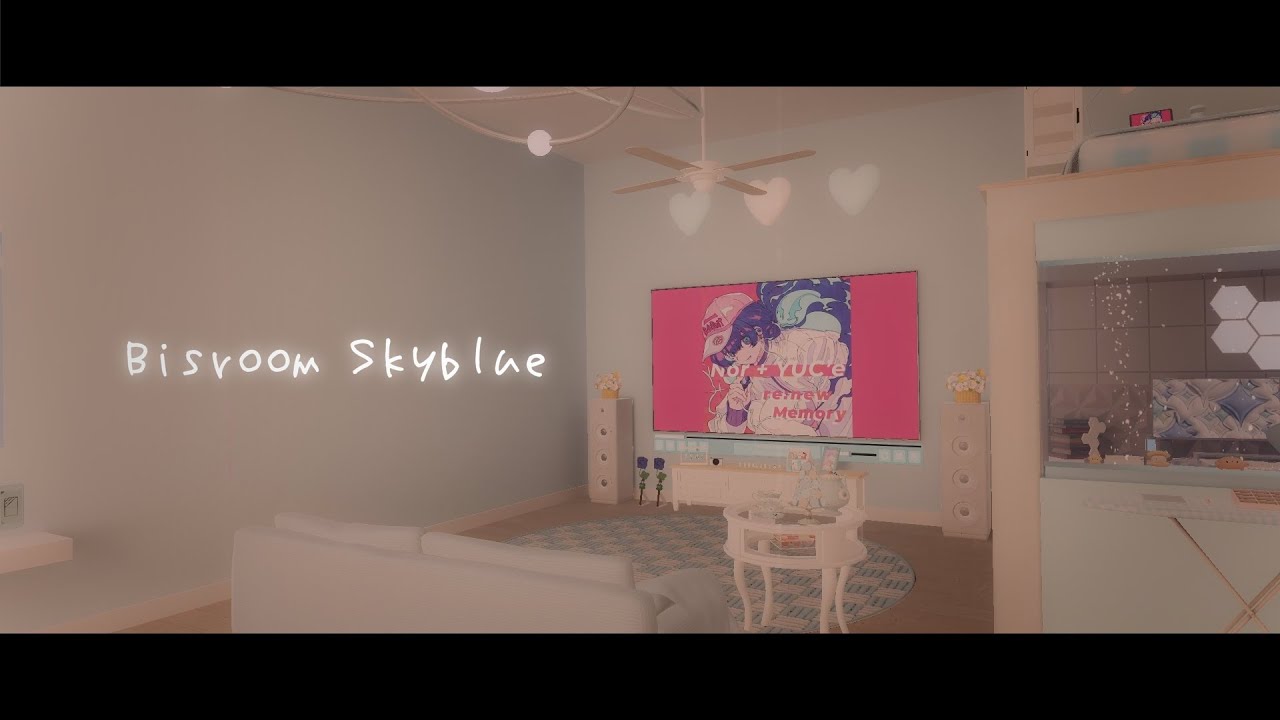 【VRChatワールド紹介】Bisroom Skyblue - YouTube