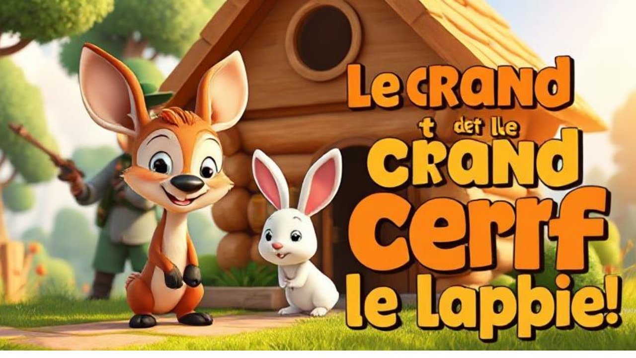 Le grand cerf et le petit lapin – Comptine animée pour enfants - YouTube