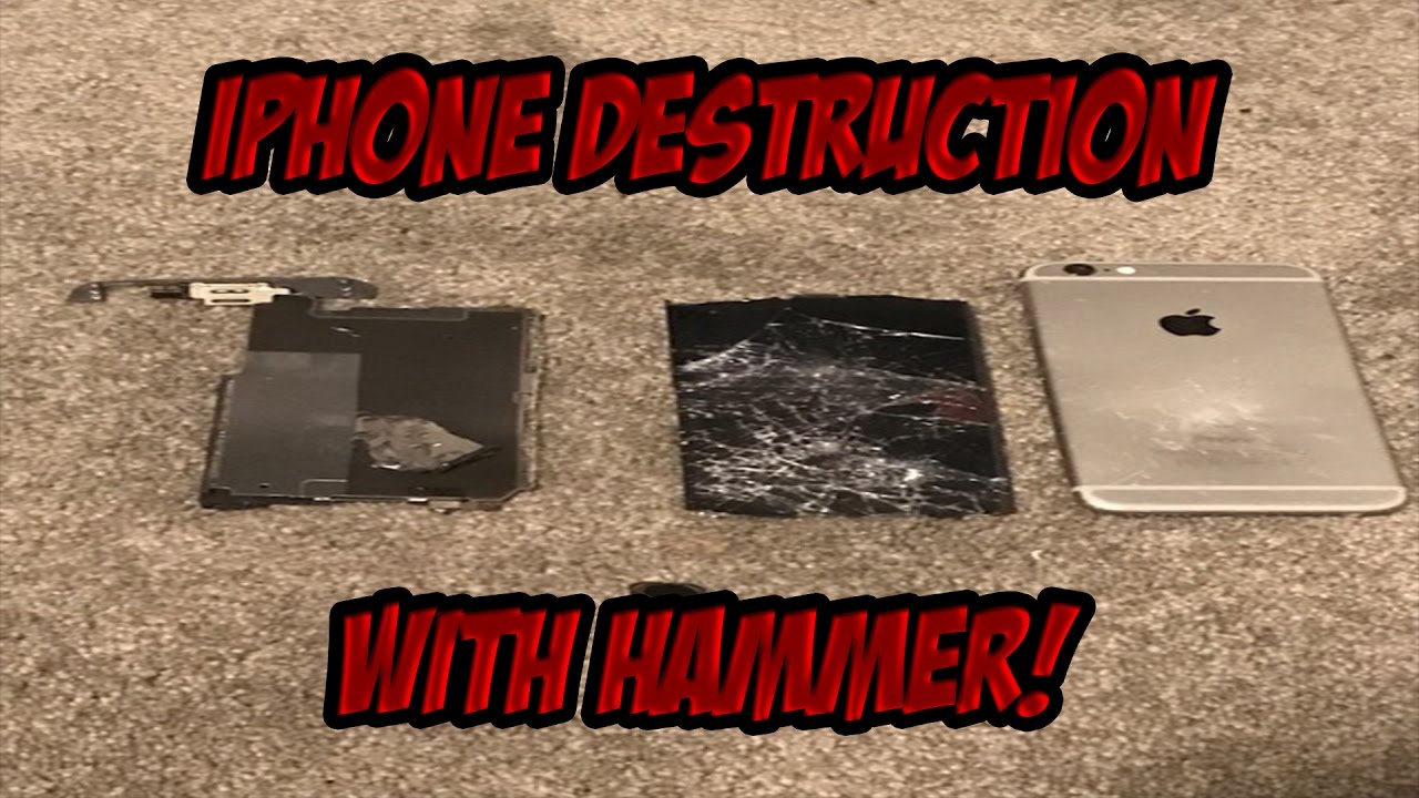 IPHONE DISSECTION AND DESTRUCTION WITH HAMMER!!!! - YouTube