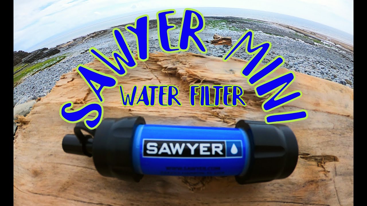 sawyer mini water filter review at the seaside - YouTube
