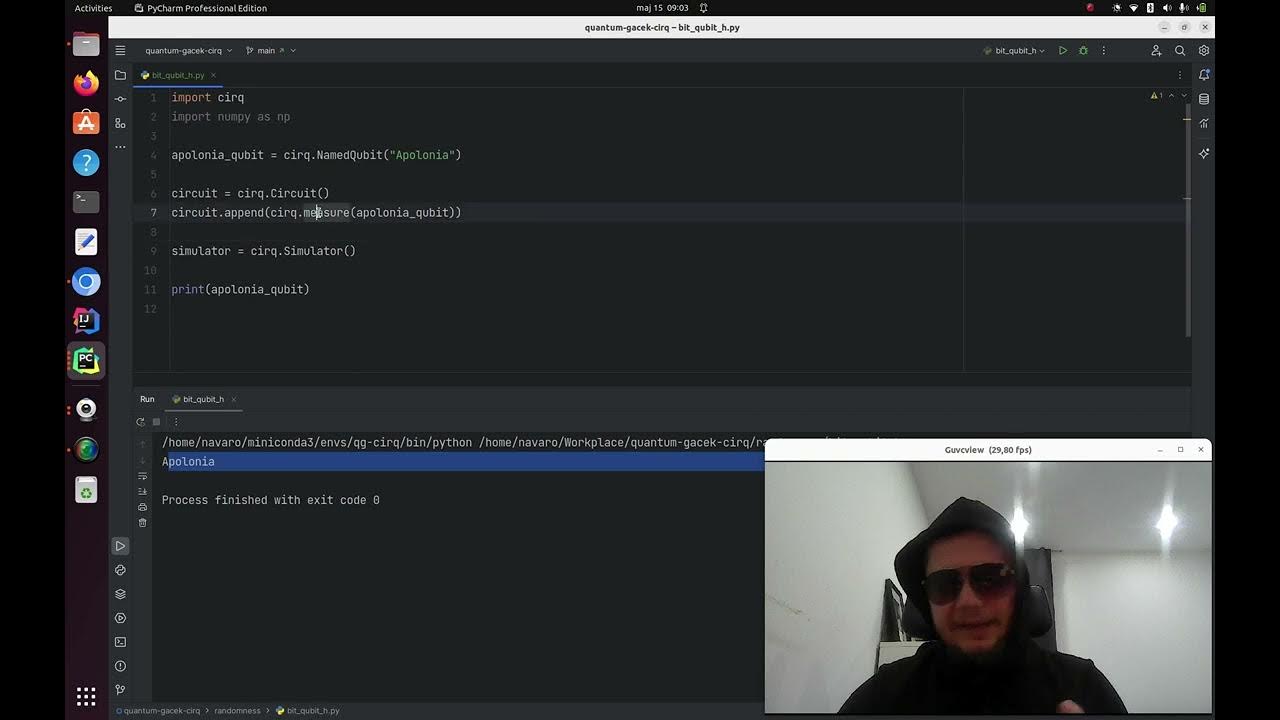 Building Quantum Random Number Generator. Quantum Computing with Cirq ...