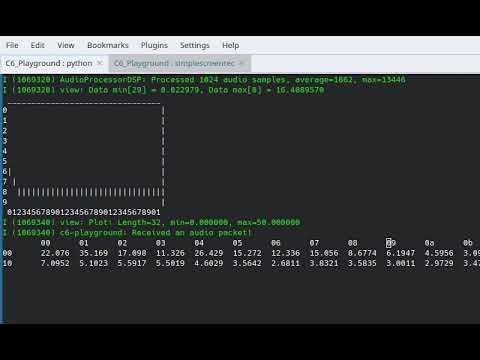 FFT Visualization with ESP32-C6 in the terminal - YouTube