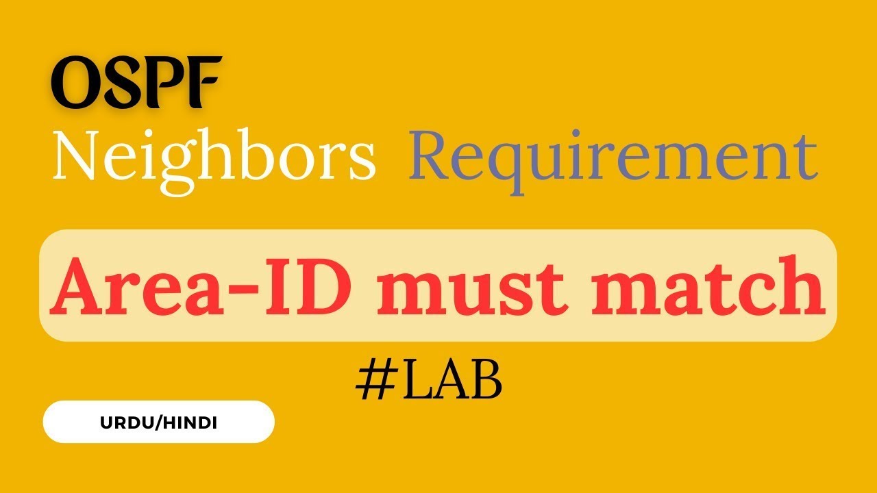 Understanding OSPF Neighborship and Routing: A Practical Tutorial - YouTube