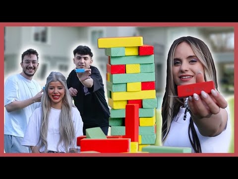 50 FARKLI CEZALI JENGA OYNADIK | DEVİREN SUYA DÜŞER! @merteren1
