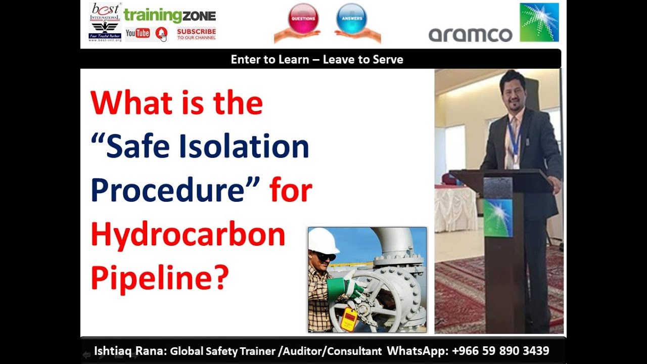What is the Safe Isolation Procedure for Hydrocarbon Pipeline? - YouTube