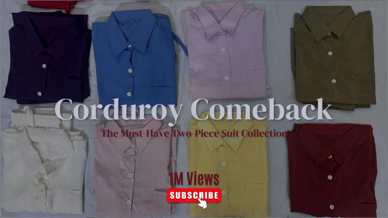 Corduroy Comeback: The Must-Have Two-Piece Suit Collection - YouTube