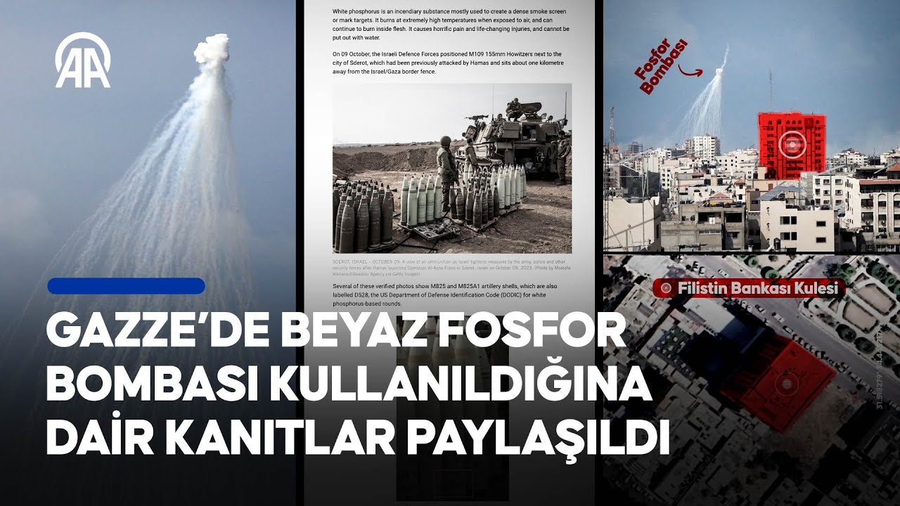 İsrail fosfor bombası kullandı | AA fotoğrafladı | Uluslararası Af ...