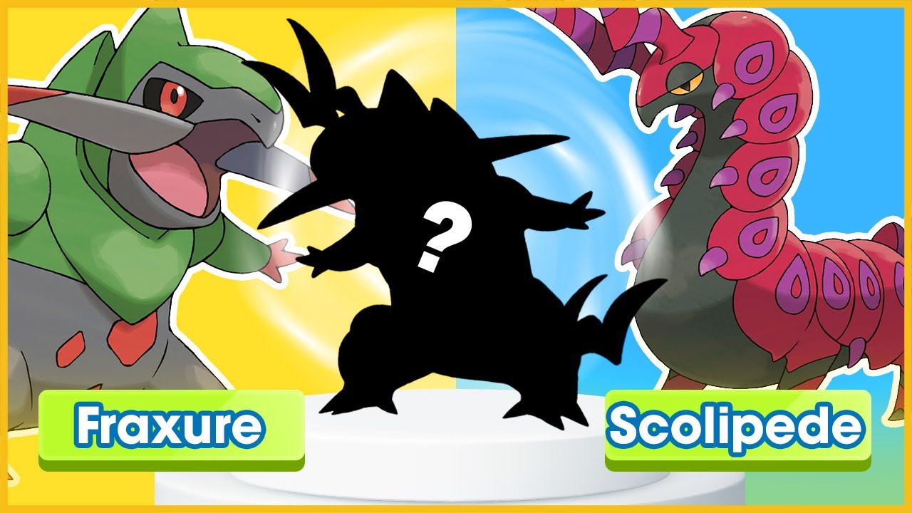 Pokemon Fusion | Fraxure + Scolipede | pokemon infinite fusion ...