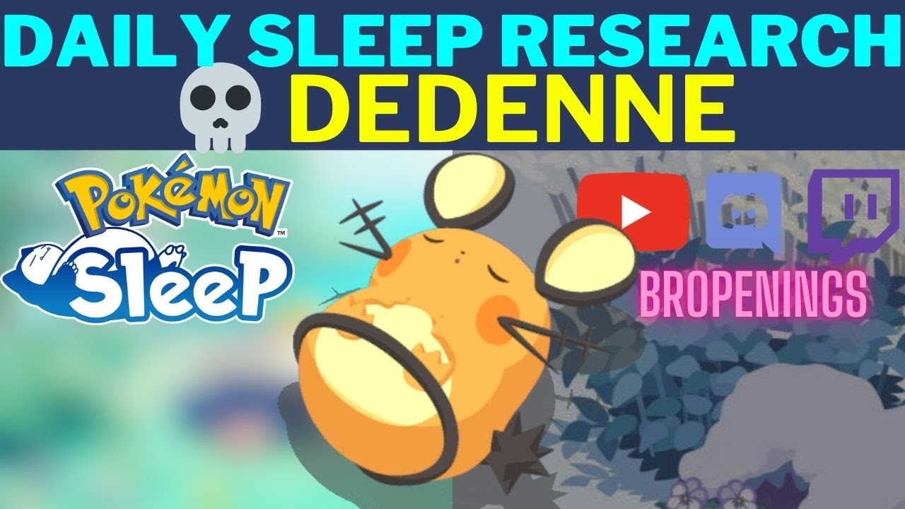 Daily Sleep Research: Dedenne 💀 #pokemonsleep - YouTube