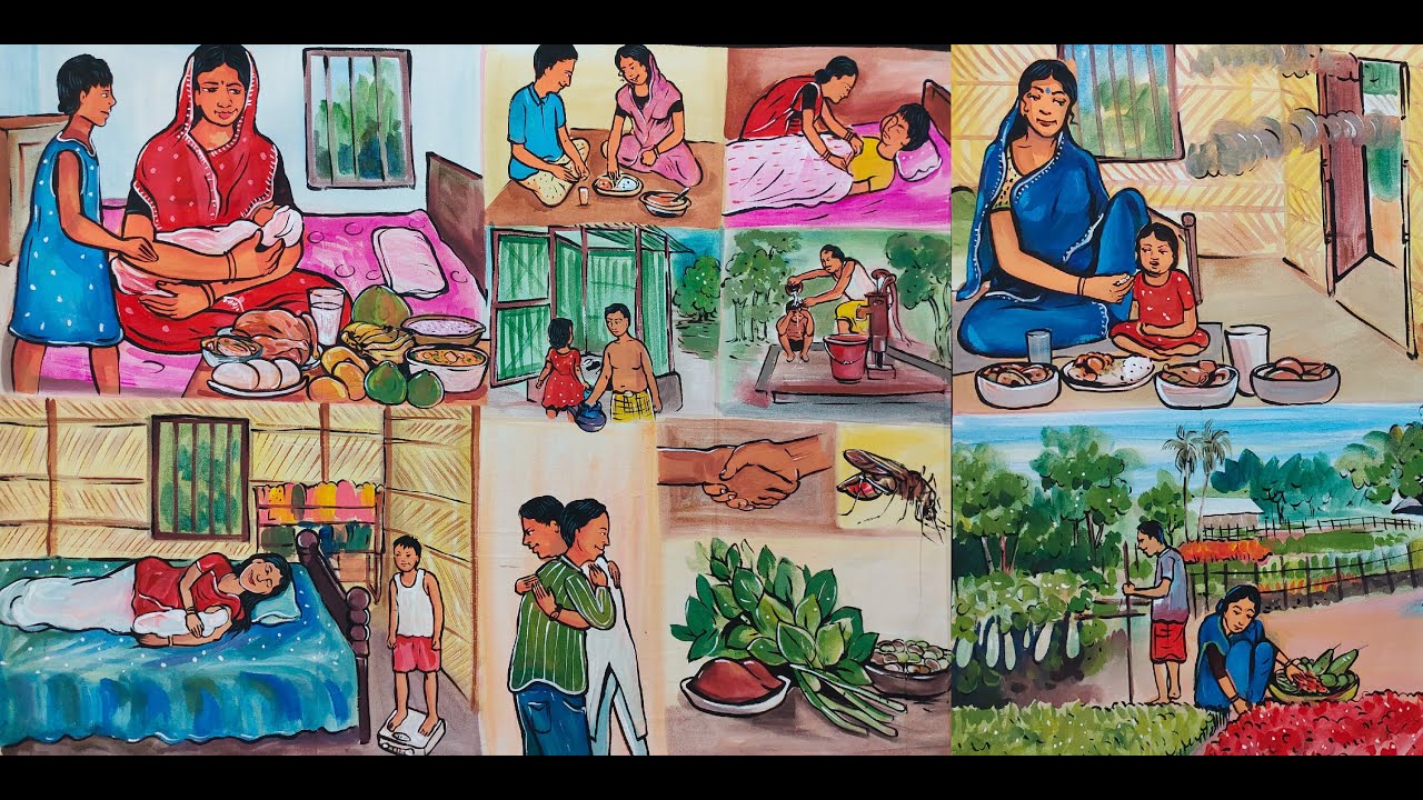 Pat painting/পট অংকন/painting/ পটচিত্র/gazir pat/pot/traditional pot ...