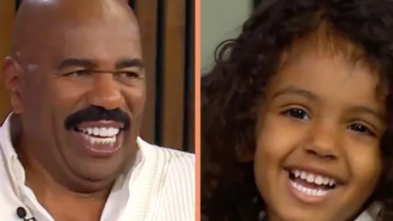 A 3 years old school girl Steve Harvey in Spanish | STEVE TV SHOW - YouTube