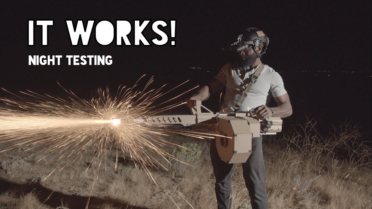 Homemade prop gun testing - YouTube