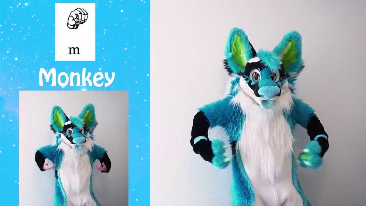 Fursuit with Sign Language the animals of the A to Z - YouTube