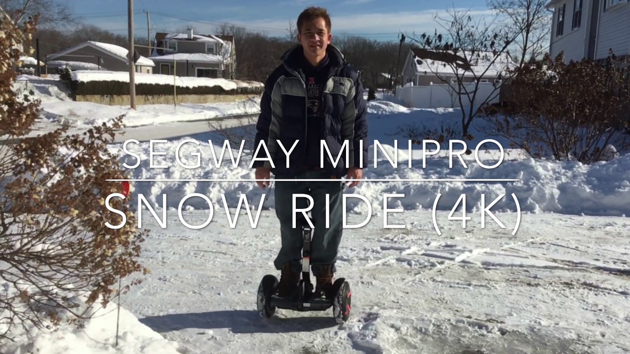 SEGWAY miniPRO snow ride (4K) - YouTube