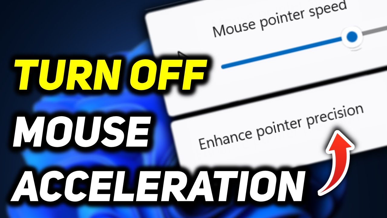 How to Turn Off Mouse Acceleration Windows 11 - YouTube