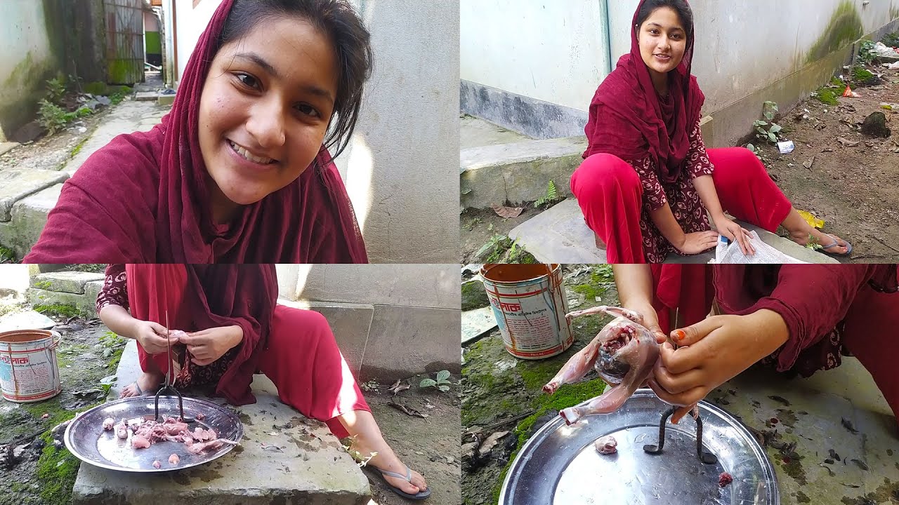 Village woman butcher amazing chicken cutting Skills | woman butcher ...