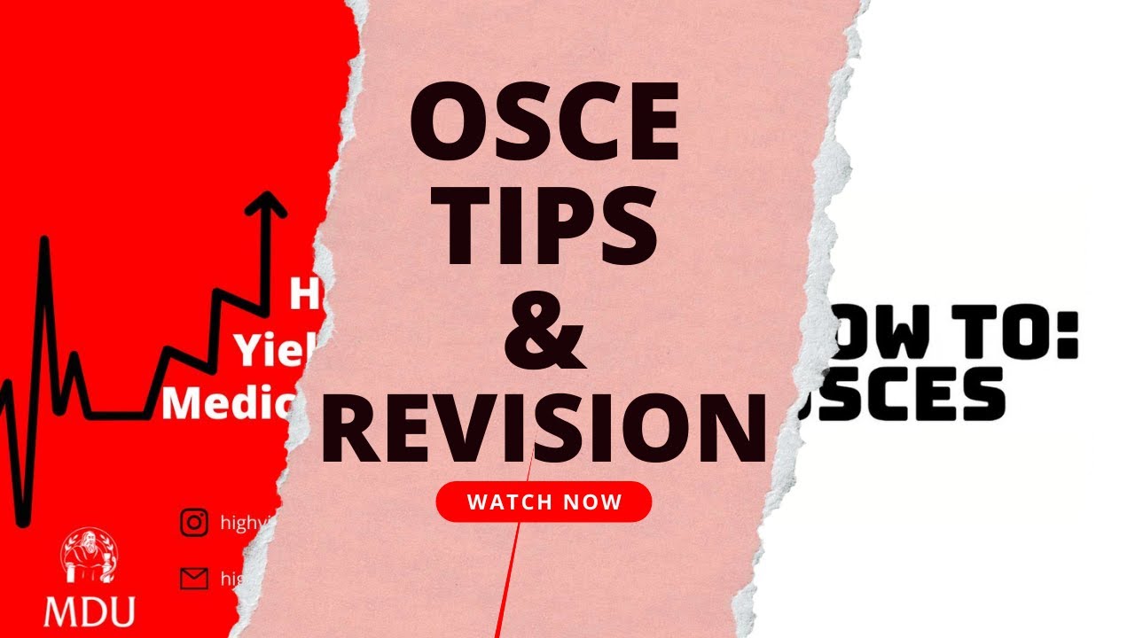 OSCE TIPS for medical school revision - YouTube