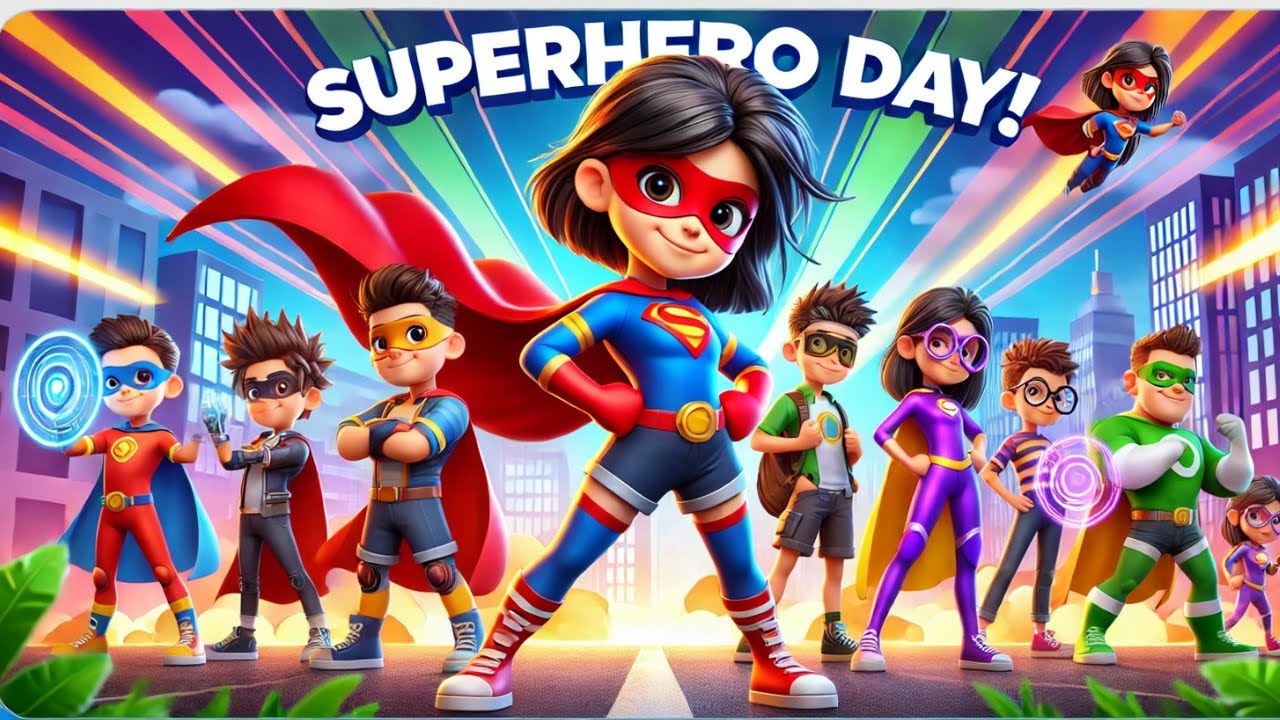 Superhero Song | Nursery Rhymes & Kids Songs | Kindergarten - YouTube