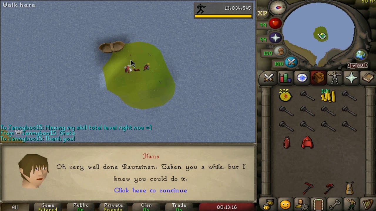 Maxing Total Level! Max Cape Party with Obby Elite - YouTube