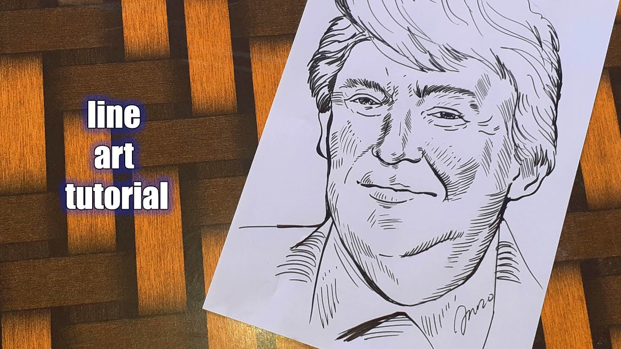 Donald Trump Drawing - How To Draw With Quick Simple & Easy Steps For ...