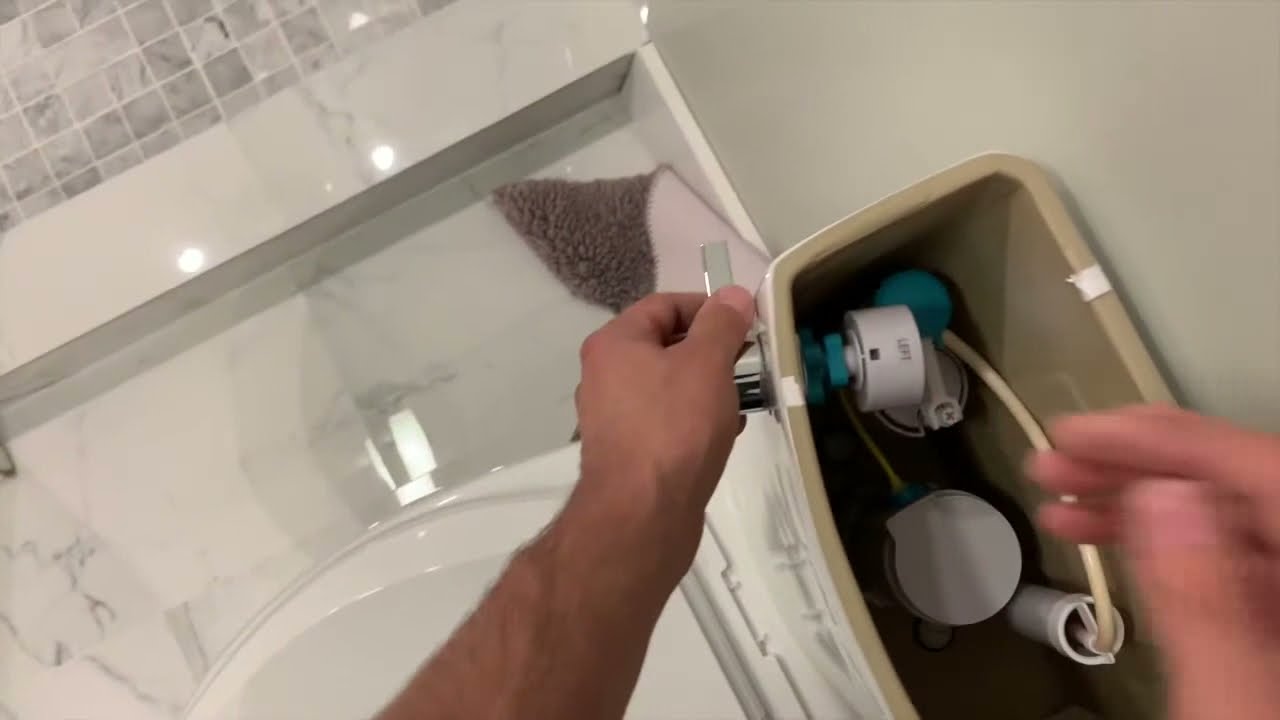 How to install Convenient Height tall toilet NEW Dual Flush actuator ...