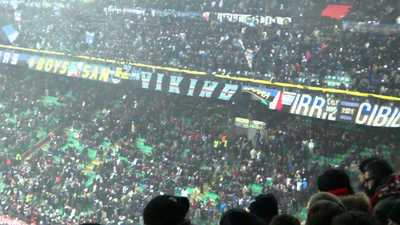 Derby Milan - Inter 15/01/2012 Panoramica dello stadio prima della ...