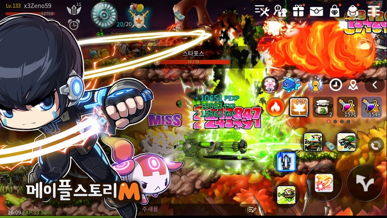 [MapleStory M] Lv133 Xenon! New Resistance Job!! - YouTube