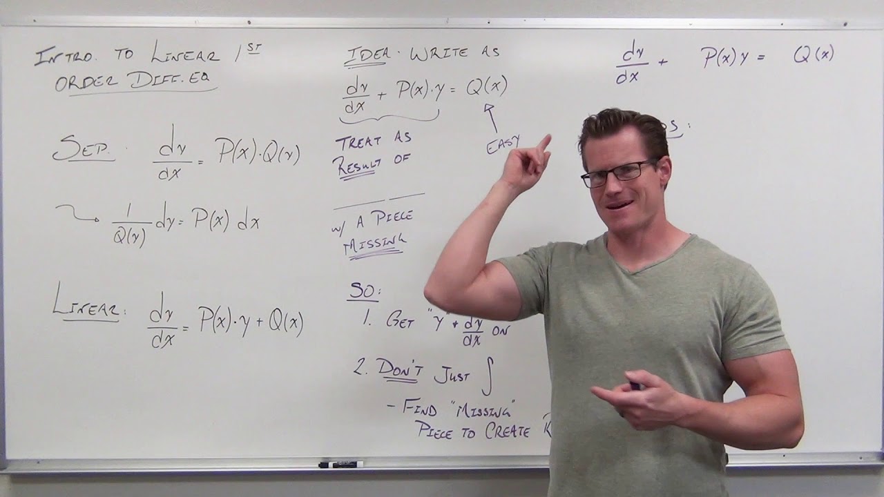 Introduction To Linear Differential Equations And Integrating Factors Introduction To Linear Differential Equations And Integrating Factors