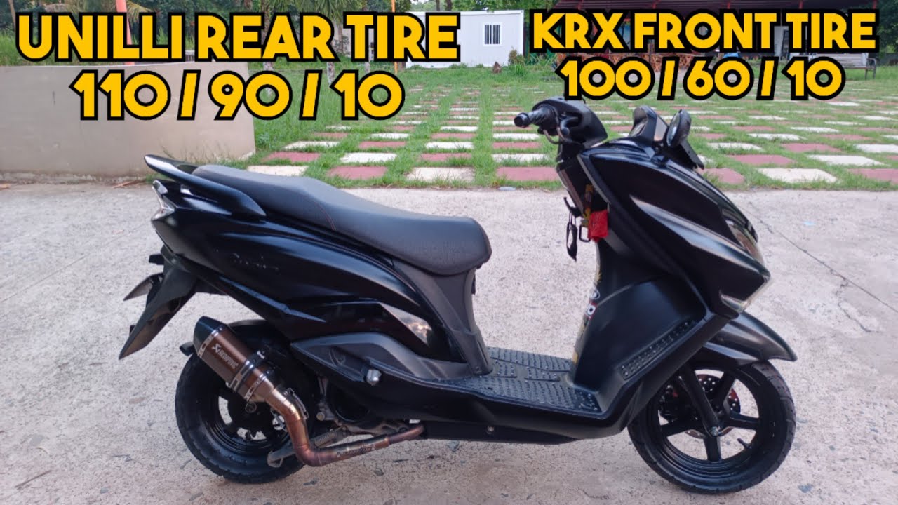 BURGMAN TIRES TO 100/60/12 FRONT TIRE & 110/90/10 FOR REAR TIRE. # ...