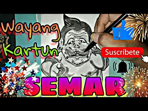 "MUDAH"_Sketsa Belajar Cara Menggambar WAYANG SEMAR Tokoh Kartun // How ...