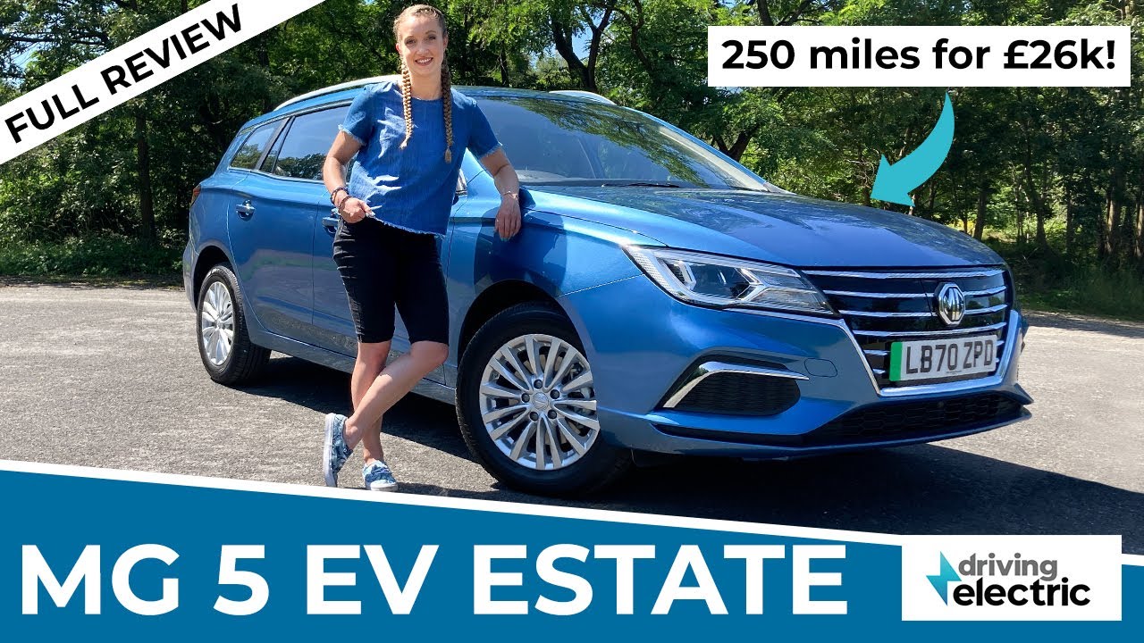 New 2021 MG 5 SW EV electric estate car review – DrivingElectric - YouTube