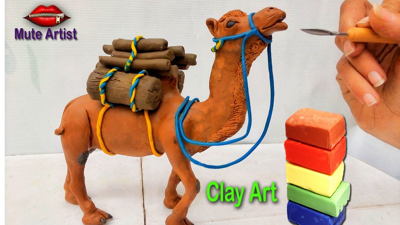 DIY-Clay Art- How to make camel with Clay | Camel Craft Ideas | Mitti ...