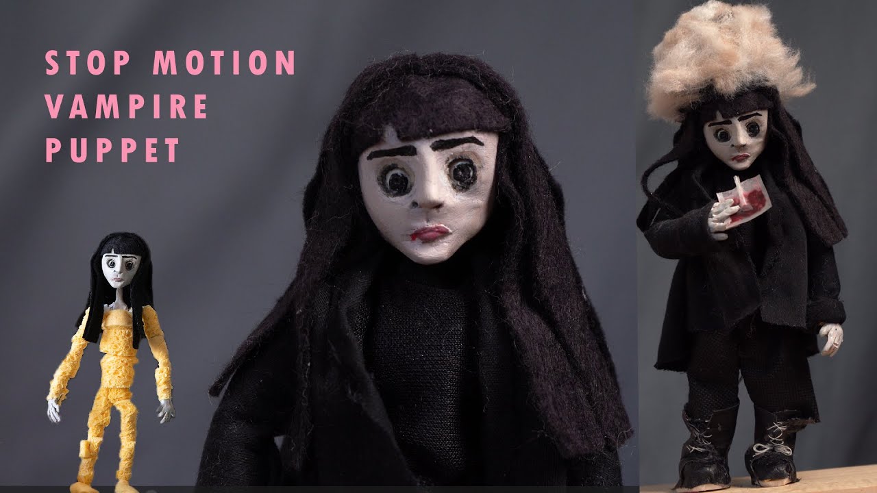 Making a Stop motion VAMPIRE Puppet. Vampire humaniste cherche ...
