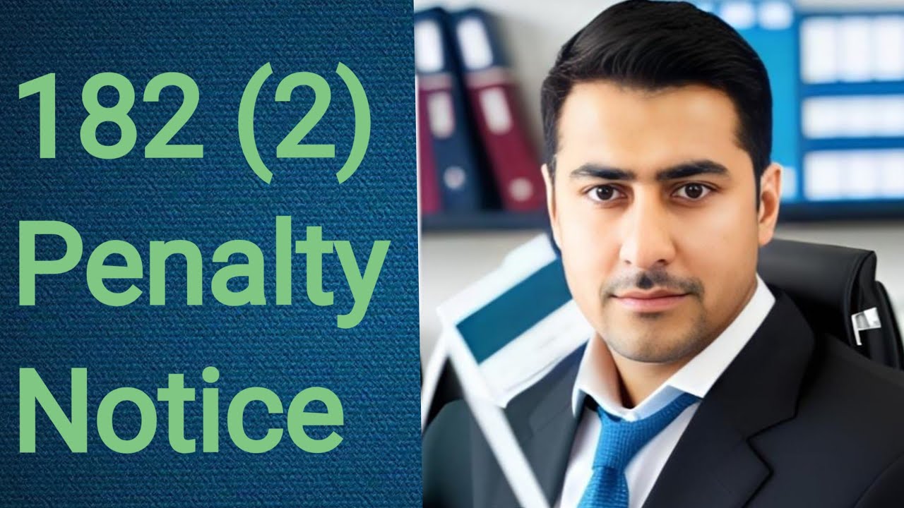 182 Notice to impose penalty| Fbr notice to impose penalty - YouTube