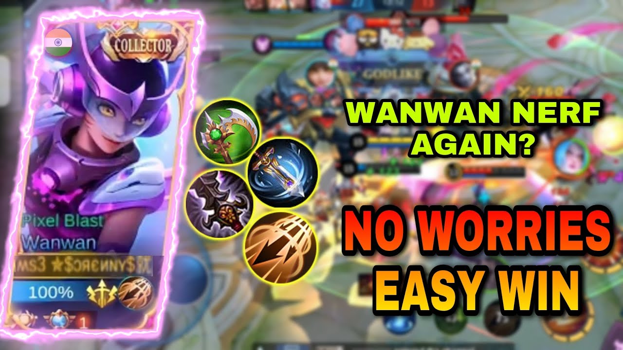 Wanwan Nerf Again? Top 1 Global Wanwan •|• MLBB - YouTube