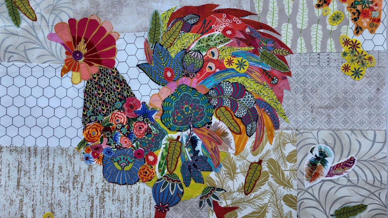 Laura Heine Collage Tutorial Rooster - YouTube