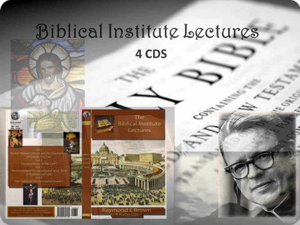 Biblical Institute Lectures - YouTube