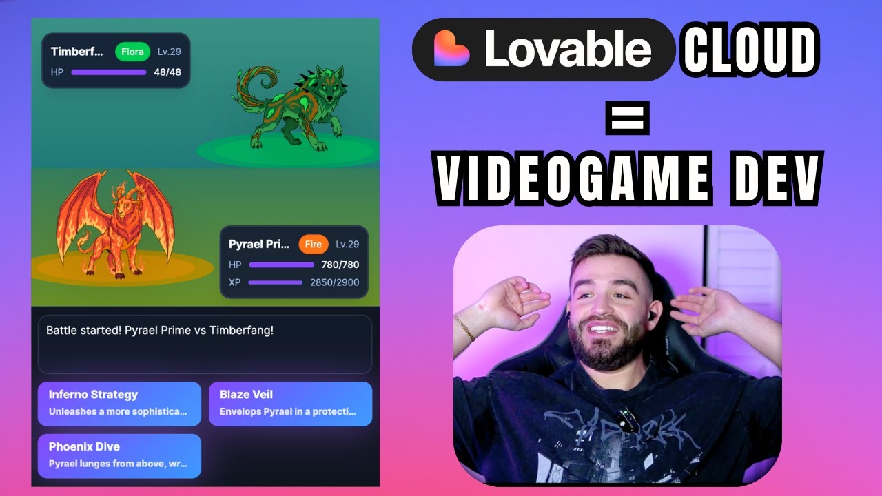I Built a Full-Stack AI Game with Lovable Cloud (This is the Future of Vibe Coding) - YouTube
