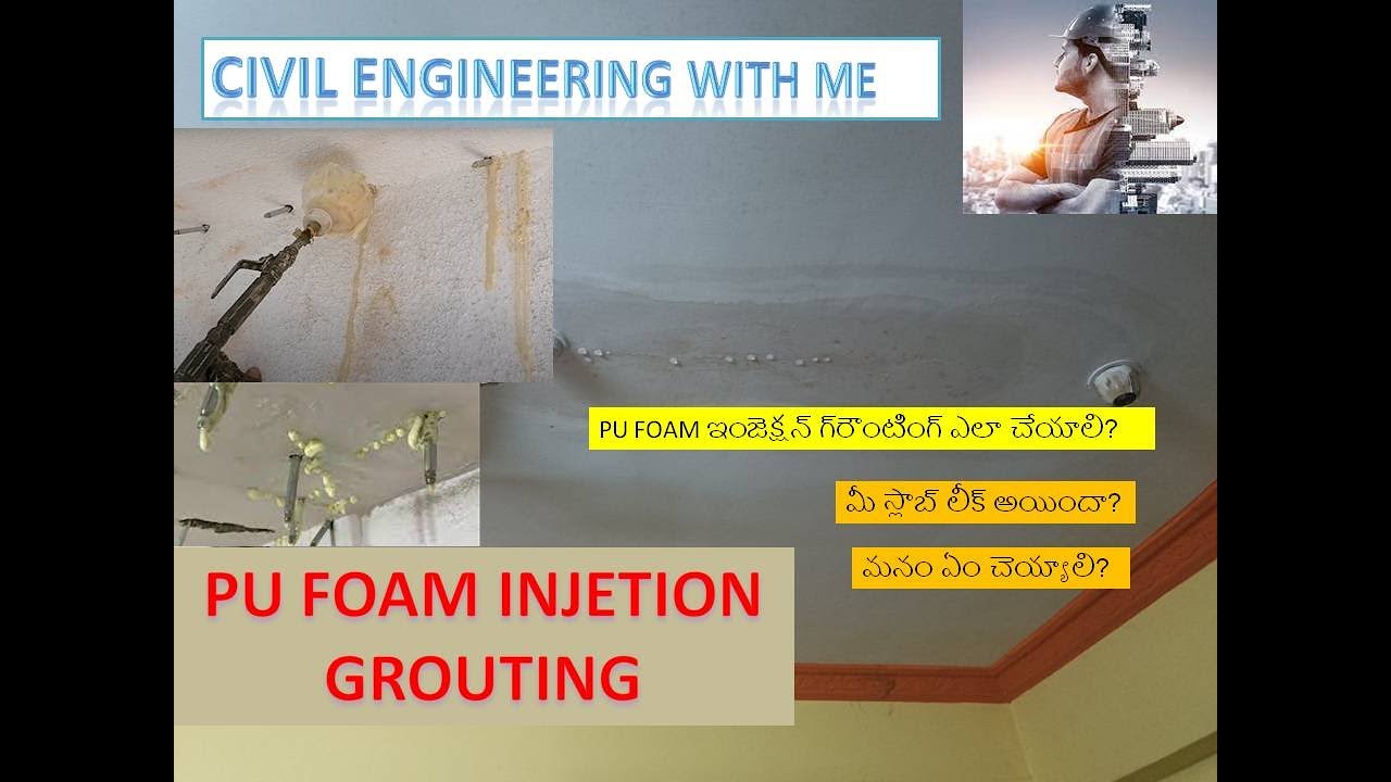 13 Waterproofing PU Foam Injection Grouting - YouTube