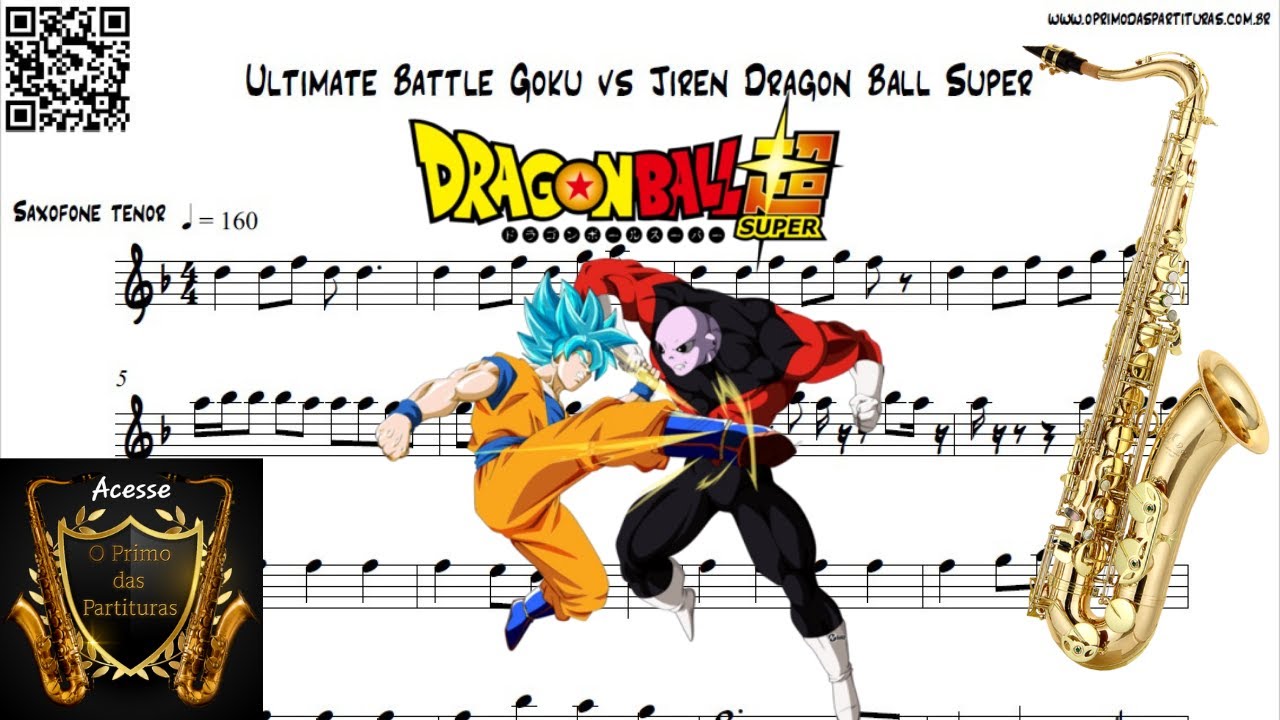 Ultimate Battle Goku vs Jiren Dragon Ball Super Partitura Sax Tenor ...