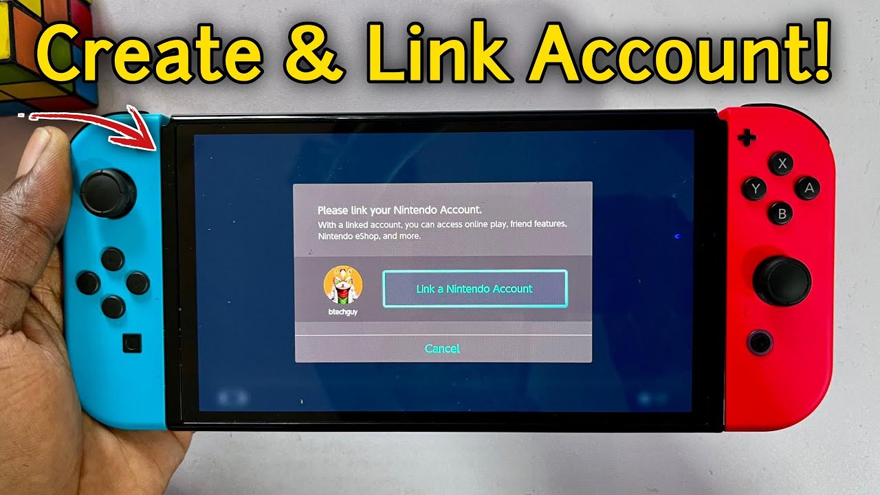 How to Create & Link a Nintendo Account for Nintendo Switch OLED - YouTube